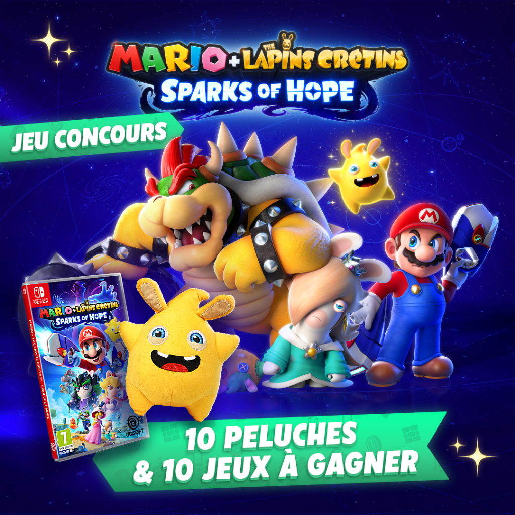 Jeu concours Mario + The Lapins Crétins Sparks of Hope - Ubisoft Paris